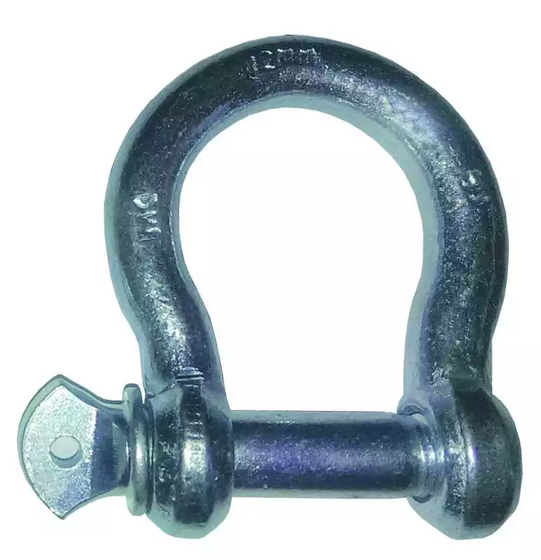 Manille lyre galvanisée 8mm hauteur intérieure 32mm estampillée charge 438Kg
