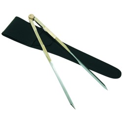 Compas pointe sèche Droit en laiton pointe inox Longueur 21 cm