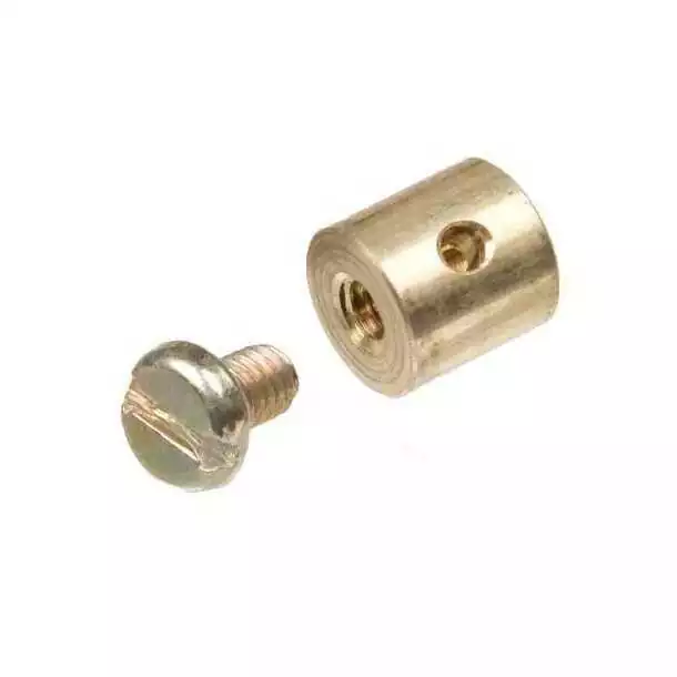 Collerette d'arrêt avec vis pour câble de commande