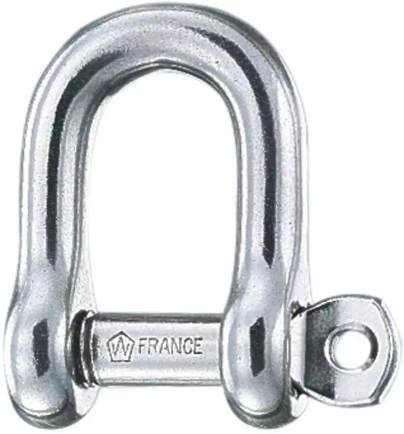 Manille à axe imperdable diamètre 4mm hauteur intérieure 13mm charge 320Kg